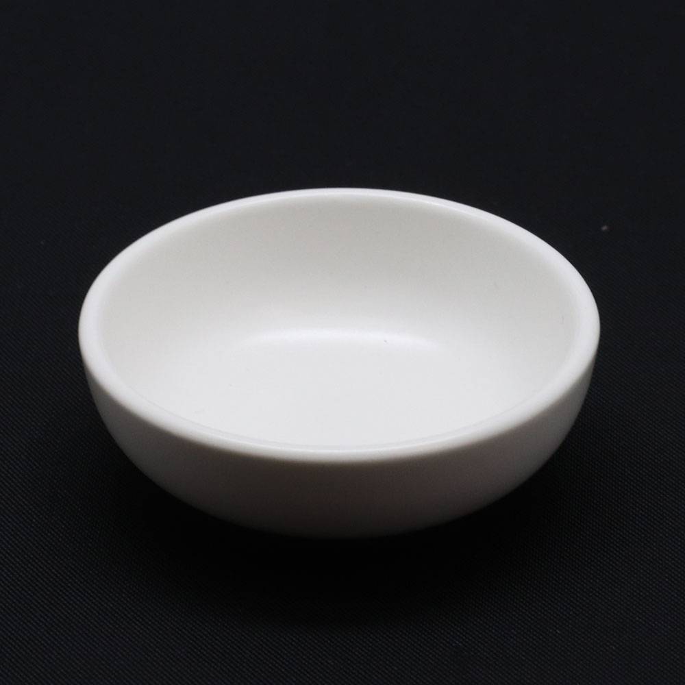 (Set of 6) Artisan Designer Porcelain Matte White or Black Small Sauce ...