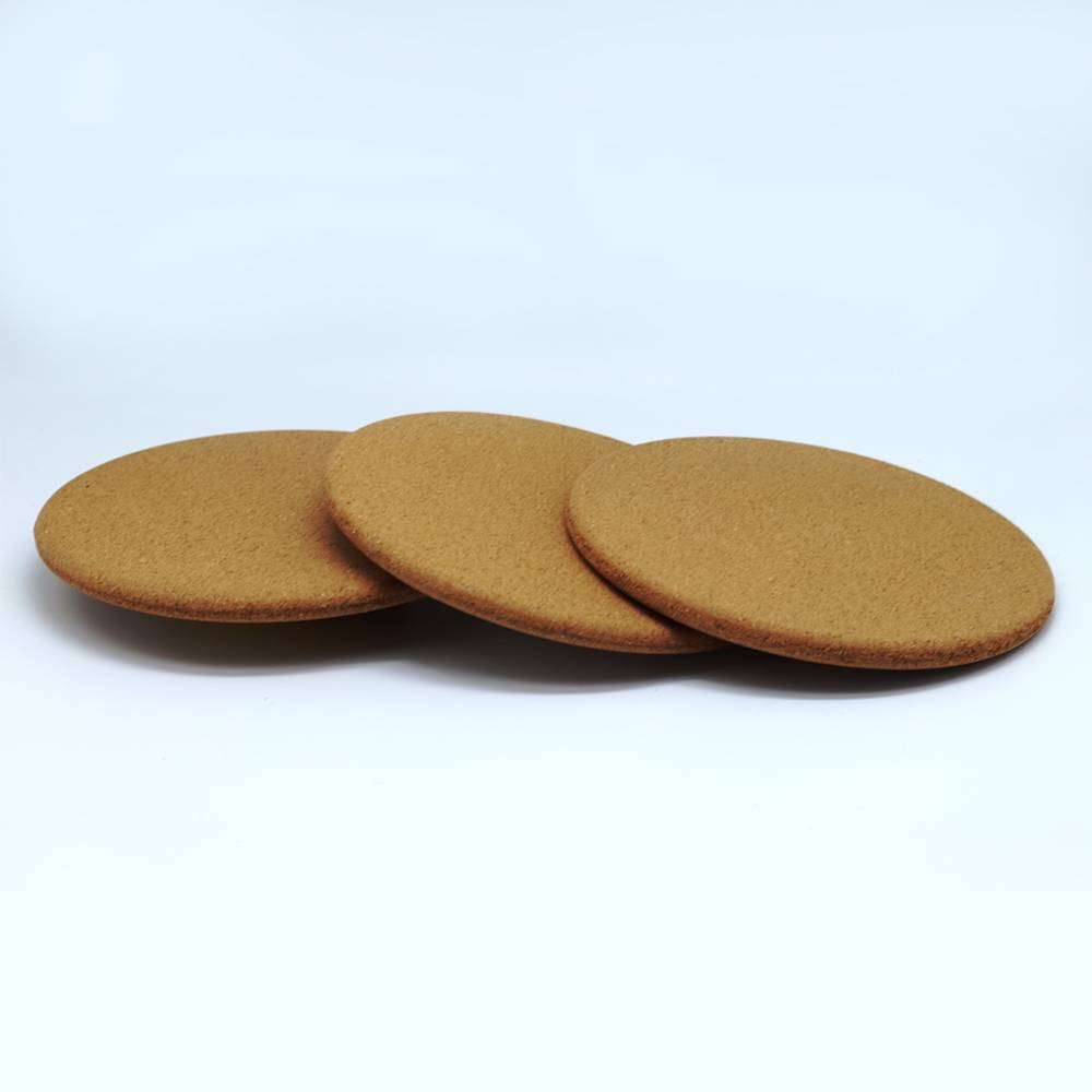 (Set of 3) Durable Heat Resistant Pot Cork Coasters 19cmx2cm(H)