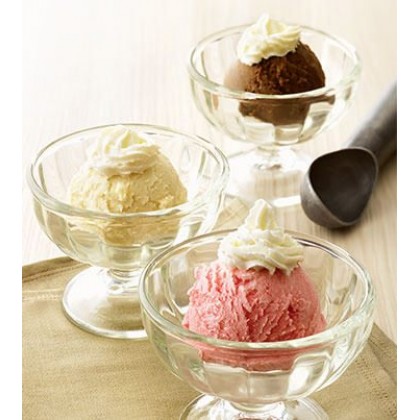 (Set Of 6) Ocean Alaska High Quality Ice Cream Pudding Dessert Glass ...