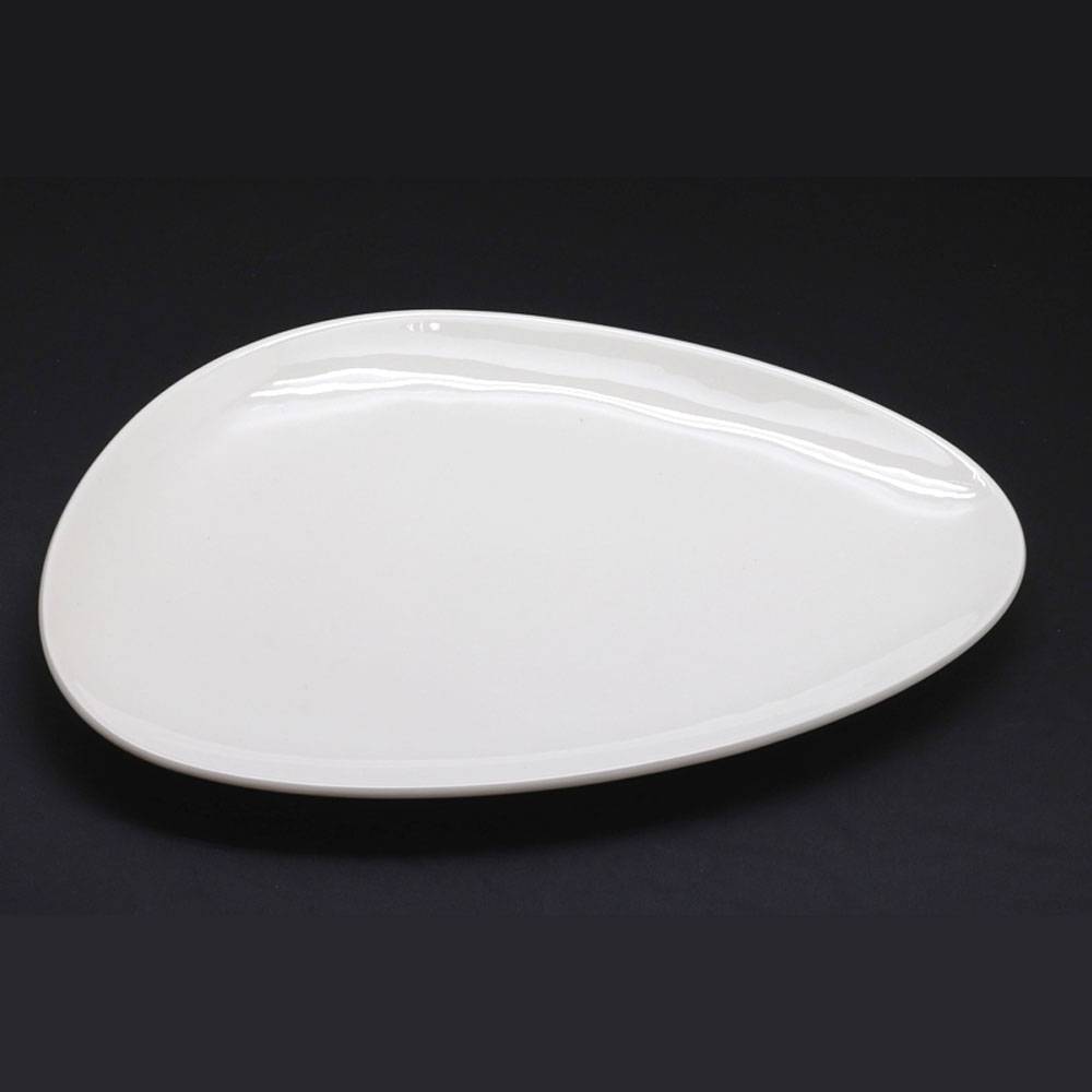 (Set of 6) Artisan Designer Porcelain Matte White Irregular Fancy ...
