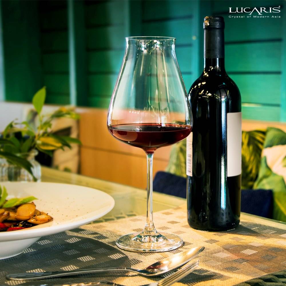 (Set Of 6) Lucaris Desire High Quality Lead Free Crystal Clear Riesling ...