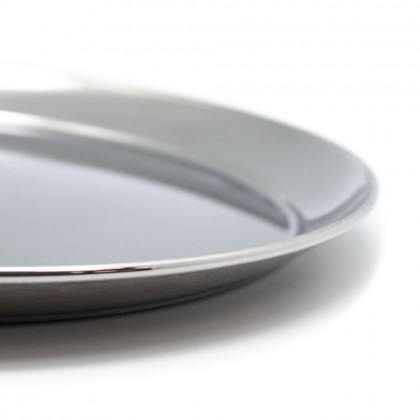 Stainless Steel Round Serving Tray, 30CM