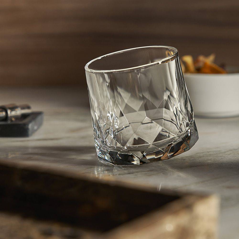 (Set Of 6) Ocean Connexion High Quality Diamond Crystal Cut Rock Whisky ...