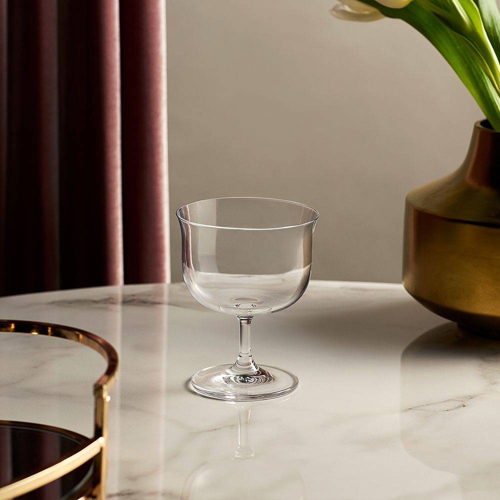 (Set Of 6) Lucaris Rims High Quality Lotus Lead Free Crystal Clear ...