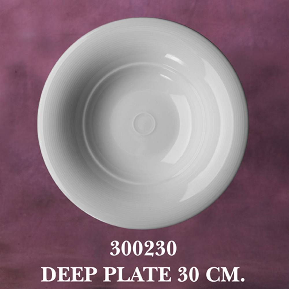 Patra Aura Fine Porcelain Dinner Pasta Deep Plate, 30cm