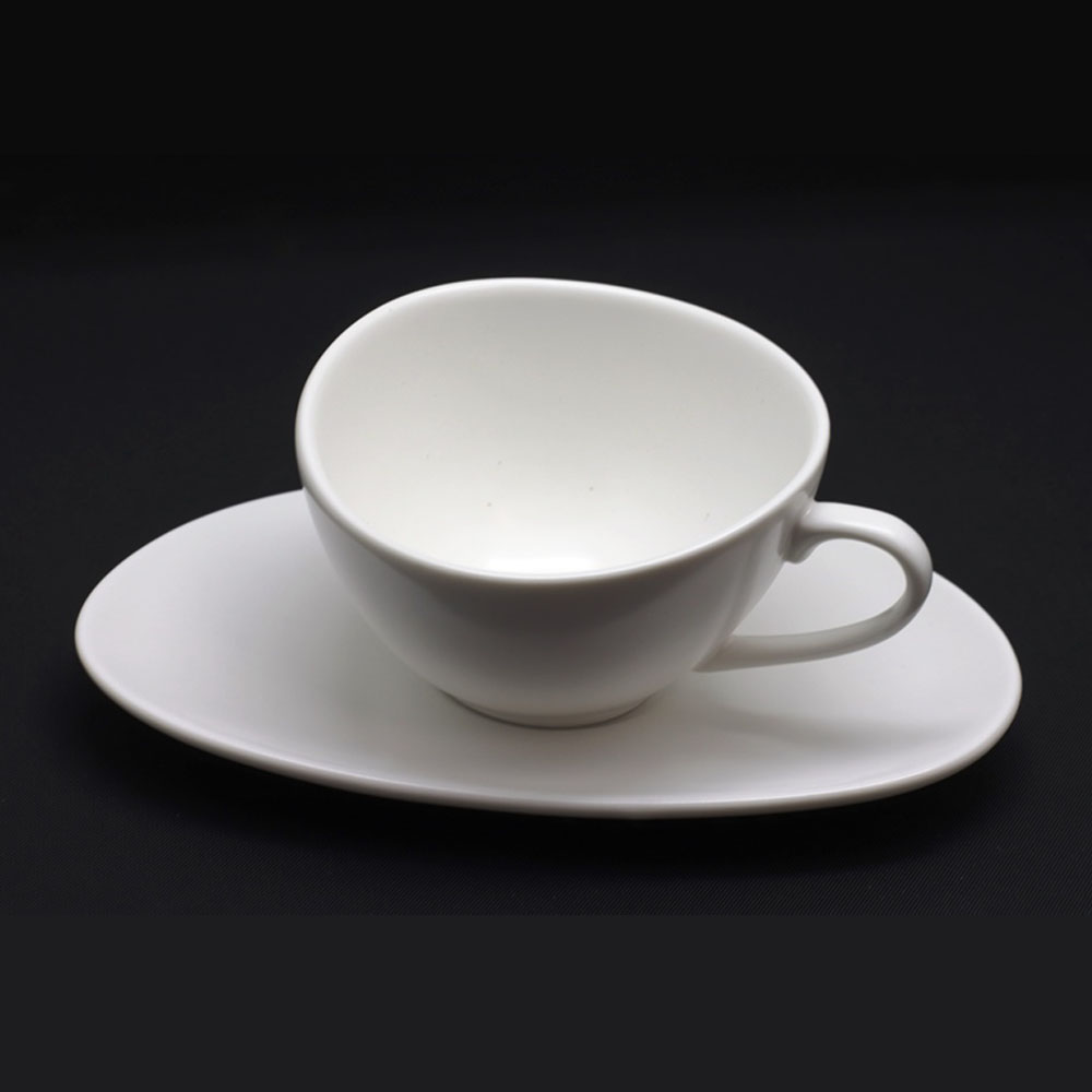(Set of 2) Artisan Designer Porcelain Matte White Espresso Coffee Tea ...