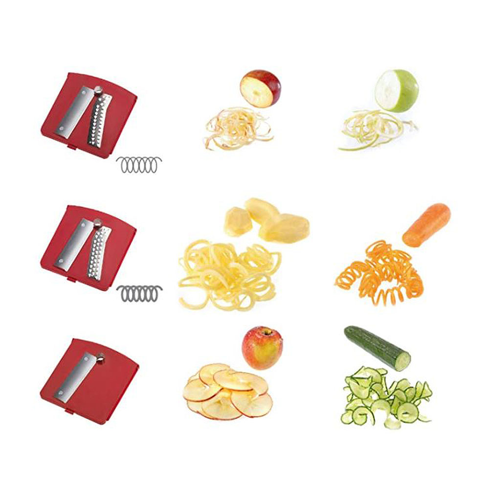 Westmark Manual Vegetable Fruit Grater Slicer With 3 Blades, 27x13x22cm(H)