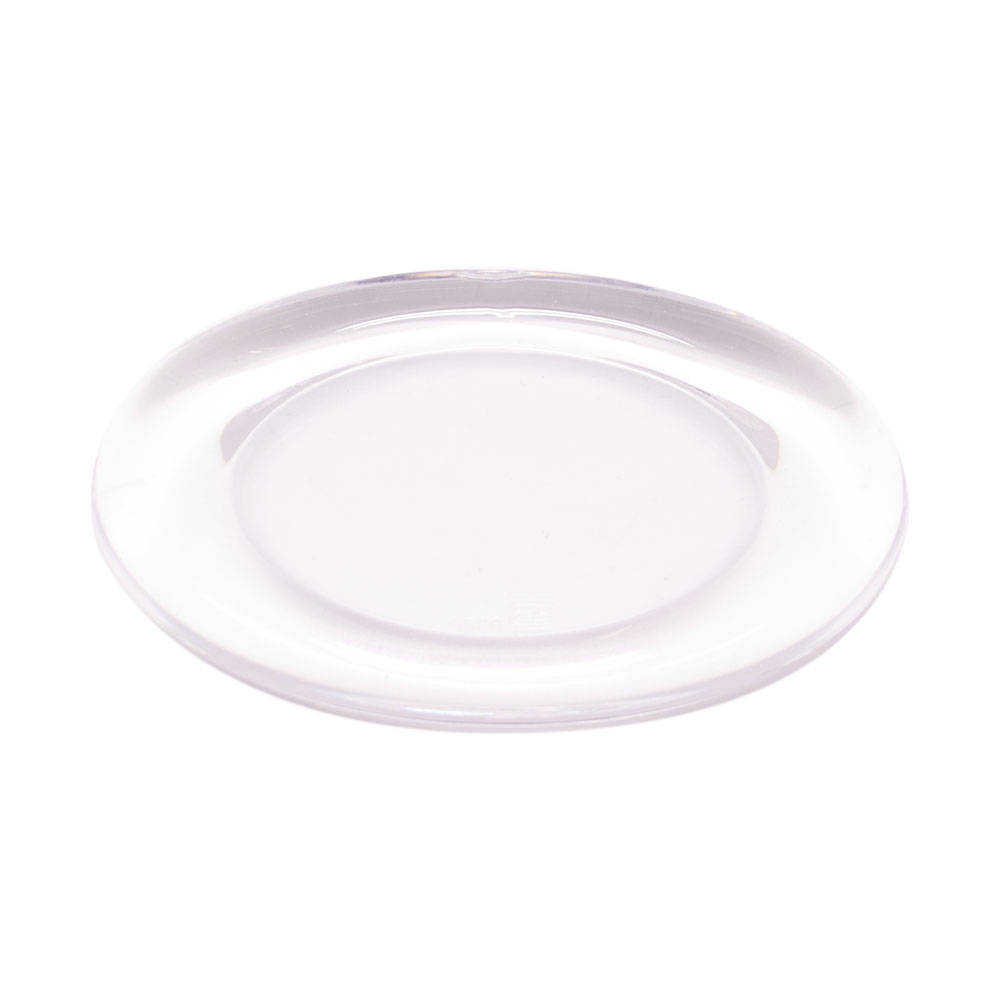 Polycarbonate Clear Oval Shape Bathroom Soap Dish Holder, 12x8.5x1.3cm(H)