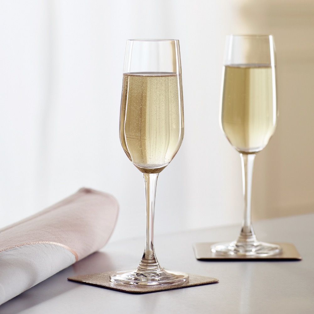 (Set Of 6) Ocean Lexington High Quality Flute Champagne Glass, 185ml
